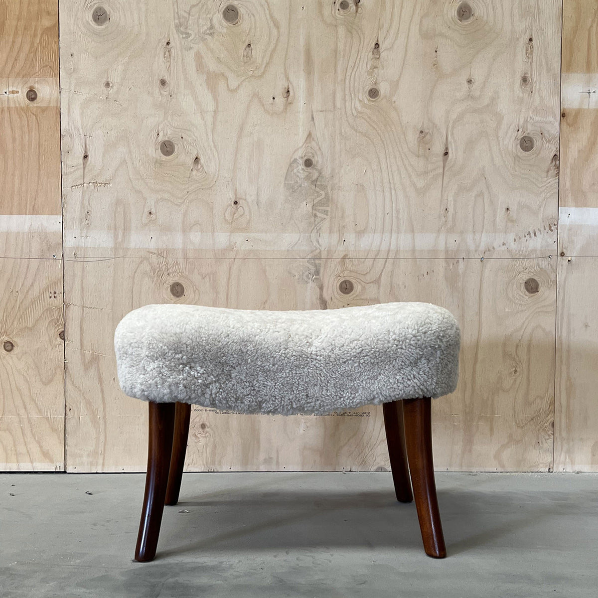 Ib Madsen + Acton Schubell Shearling Stool - SOLD – modernlink
